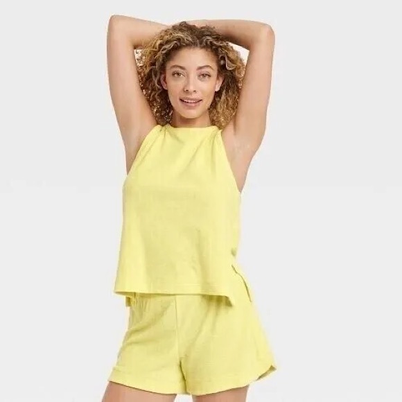 a new day | Tops | Nwt A New Day Sleeveless Terry Cloth Bright Sunny ...